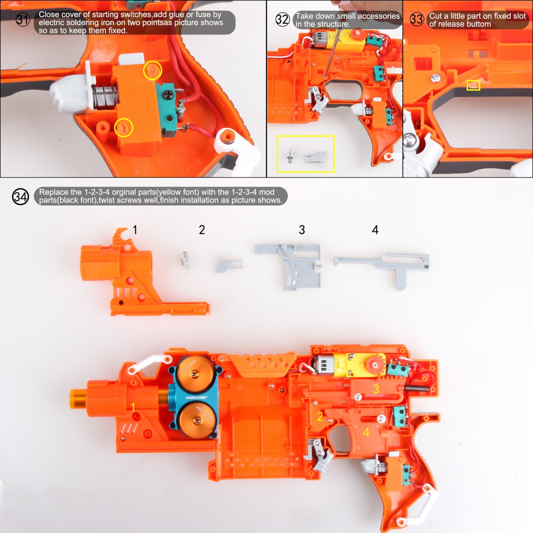 Nerf Stryfe : Worker Stryfe Full Auto Kit
