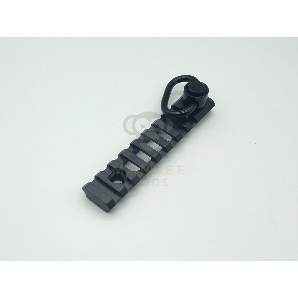 QWK Challenger MK3 side rail with QD mount